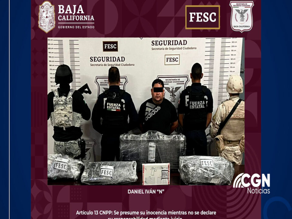 Detienen a sinaloense con arsenal; cerca de la garita en Tijuana - CGN